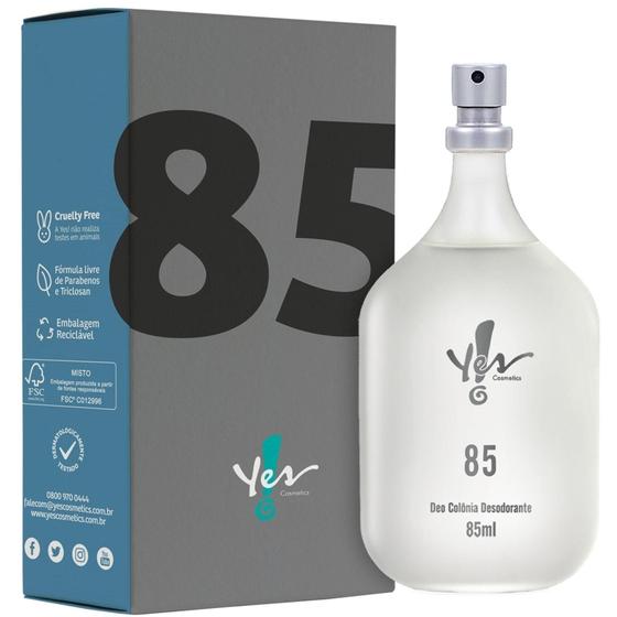 Perfume masculino 85 Colônia Desodorante, 85ml Yes Cosmetics - Yes ...