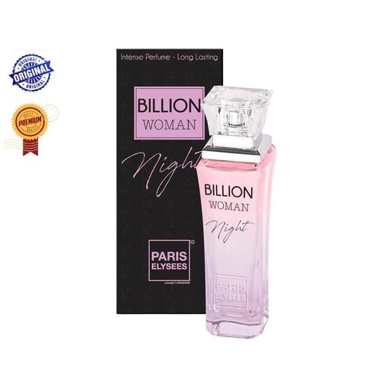 Perfume Paris Elysees Billion Woman Night EDT 100mL Original - Perfume Feminino - Magazine Luiza