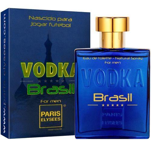 Perfume Vodka Brasil Azul 100 Ml Paris Elysees - Original - Nota Fiscal ...