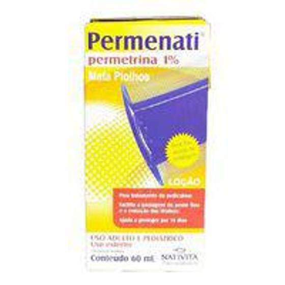 Permenati 5% 50mg/ml, caixa com 1 frasco com 60ml de locao cremosa de ...