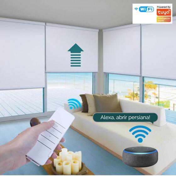 Persiana Rolo Automática Tam Personalizo Rf Voz Alexa Google - Requinte ...