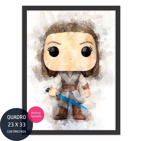 Personagem Rey Star Wars Quadro Decorativo - Conspecto - Quadro ...