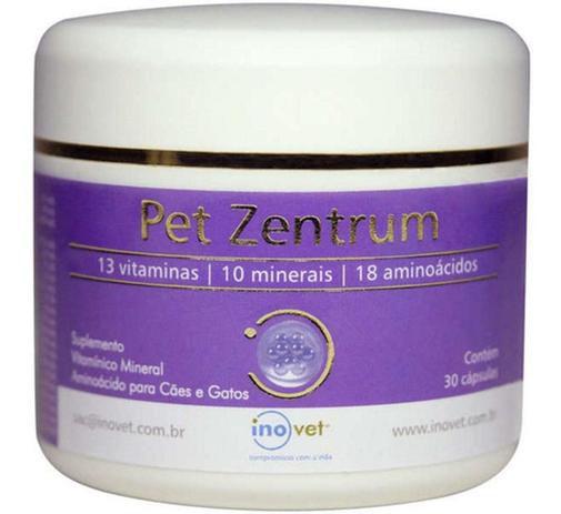 Pet Zentrum Suplemento 30 Cápsulas Cães e Gatos - inovet - Vitaminas e ...
