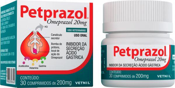 Petprazol 20 mg - Frasco com 30 comprimidos - Vetnil - Farmácia Pet ...