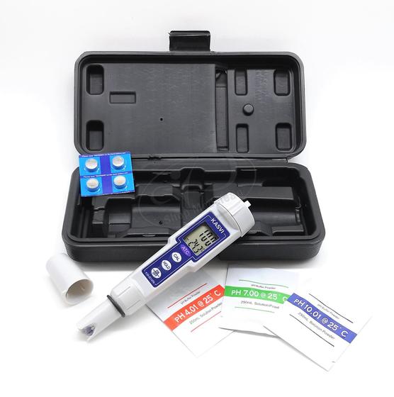 Phmetro Medidor Ph Digital Portátil Kasvi Com Sachês Tampões - pHmetro / Medidor de pH ...