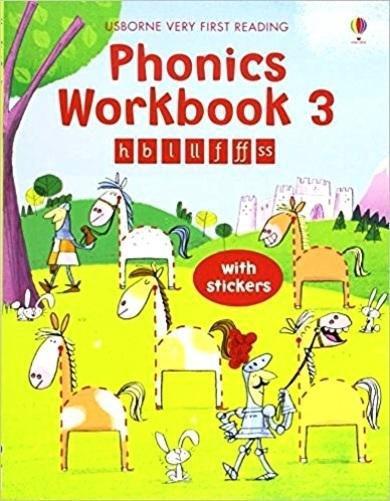Phonics Workbook 3 - Usborne Very First Reading - Book With Stickers ...