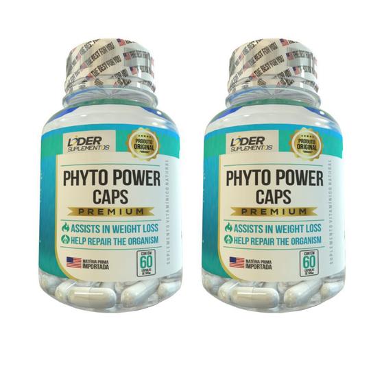 Phyto Power caps - 60 cápsulas 500mg - kit com 2 potes - lider vendas ...