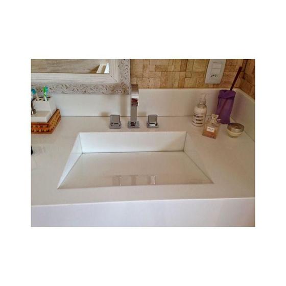 Pia Esculpida Banheiro Mármore Branco Prime 80 X 50 X 15 - Avalon House ...