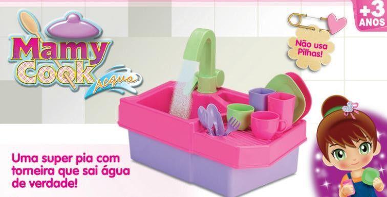 Pia Infantil Mamy Cook Acqua - Silmar Brinquedos* - Acessórios para ...