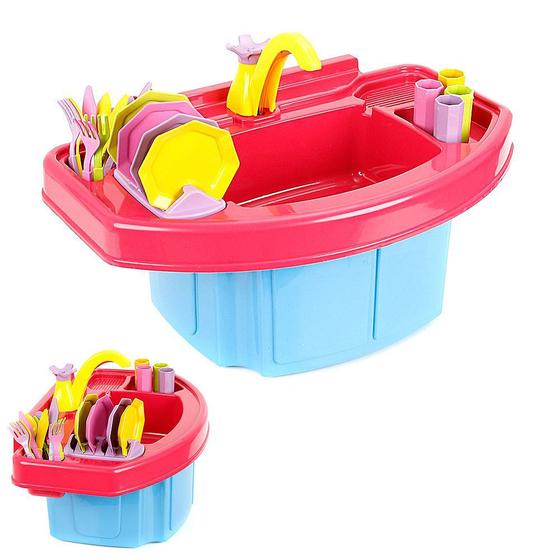 Pia Infantil Sai Água de Verdade Acqua Clean Play Time 1587 - Cotiplás ...