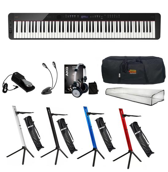 Piano Digital Casio Privia PX-S3100 Preto 88 Pxs3100 Kit Ch2 - Piano ...