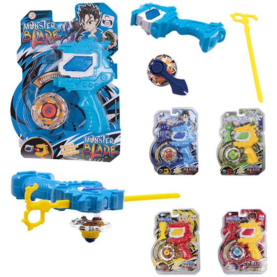 Piao / blade com lancador colors 4 pecas na cartela - PICA PAU - Pião ...