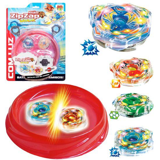 Piao / blade com lancador zip zap batalha com luz colors a bateria 9 ...