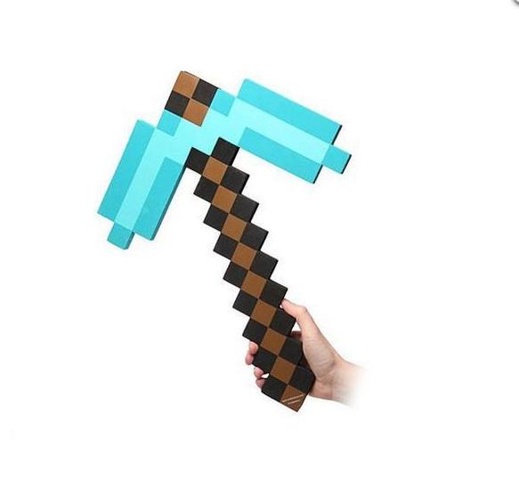 Picareta minecraft diamante emite luz e som- Bateria inclusa - Espada ...