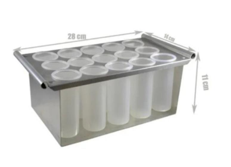 Picoleteira - Forma De Alum. C/ 15 Cavidades P/ Fazer Picolé - Chicky ...