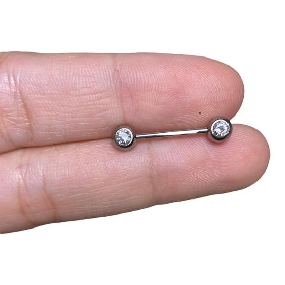 Piercing Mamilo Titânio Antialérgico com Zircônia - Rarasteel ...