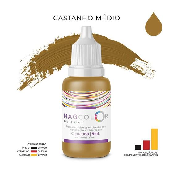 Pigmento MagColor 5ml Castanho - Escolha a Cor - Mag Estética - Tinta ...
