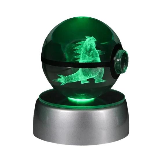 Pikachu Gengar Eevee Mewtwo LED Night Light Pokémon Crystal Ball Anime ...