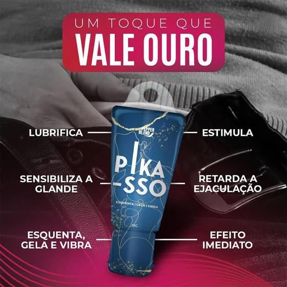 Pikasso 18g Gel Exci.tante Masculino Esquenta Gela Vibra Pepper Blend ...