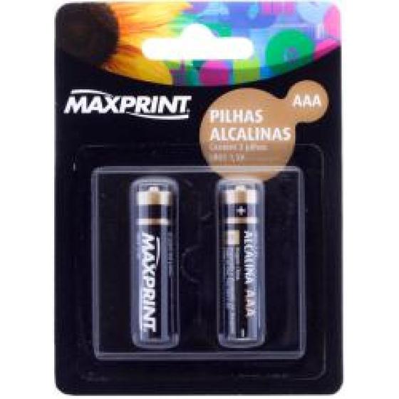 Pilha Alcalina Palito AAA 2 UN Maxprint - Pilhas - Magazine Luiza