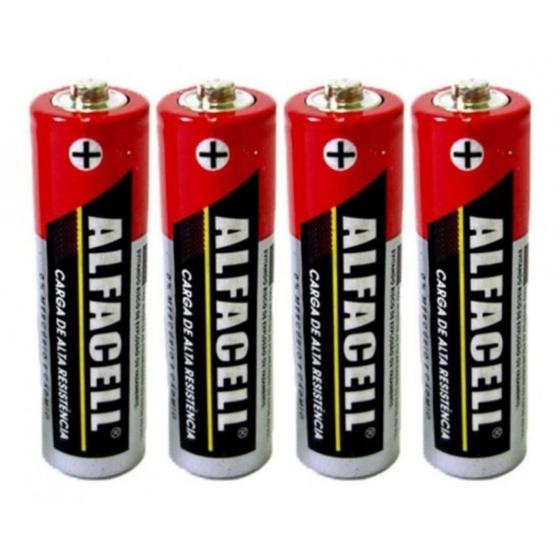 Pilha Alfacell Comum Aa 1.5v Com 4 Unidades - Pilhas - Magazine Luiza