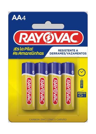 Pilha amarelinhas aa4 rayovac sm-192 - Pilhas - Magazine Luiza
