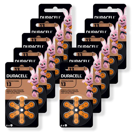 Pilha Auditiva nº 13 DURACELL com 60 unidades - Pilhas - Magazine Luiza