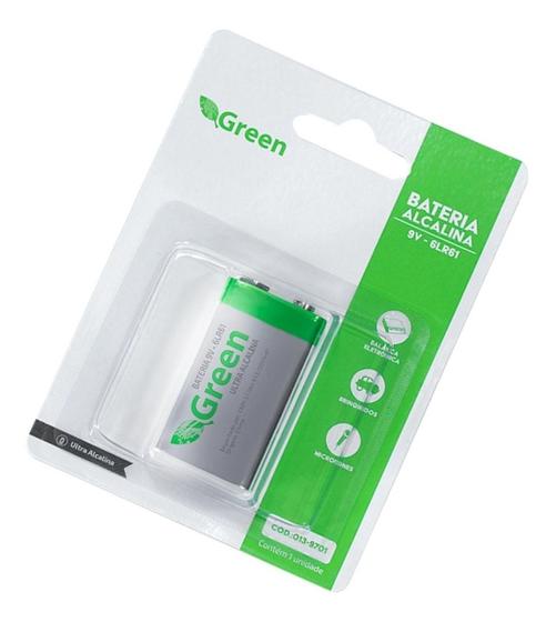 Pilha Bateria Ultra Alcalina 9V 6LR61 - Green é Ideal para Brinquedos ...