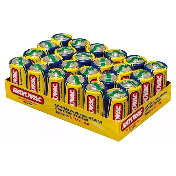 Pilha comum c bandeja com 12 pilhas 10105 - RAYOVAC - Pilhas - Magazine ...