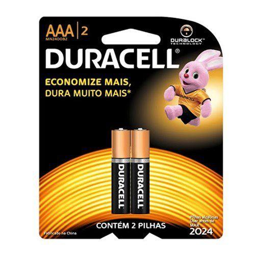 Pilha Duracell Alcalina Palito Aaa 2Un - Pilhas - Magazine Luiza