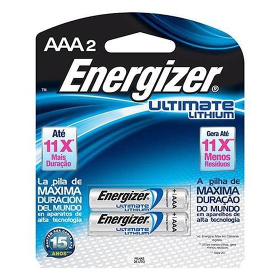 Pilha Energizer Ultimate Lithium AAA Energizer - Pilhas - Magazine Luiza