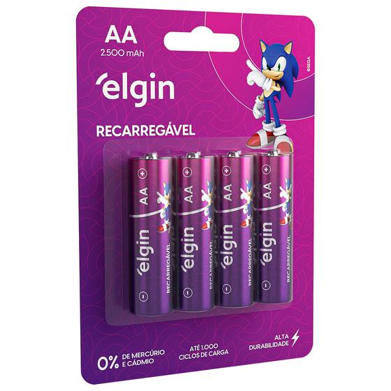 Pilha recarregável AA 2700MAH com 2 unidades Elgin - Pilhas - Magazine Luiza