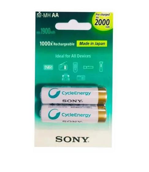 Pilha Recarregável Com 2 Aa Cycle Energy - Sony - Pilhas - Magazine Luiza