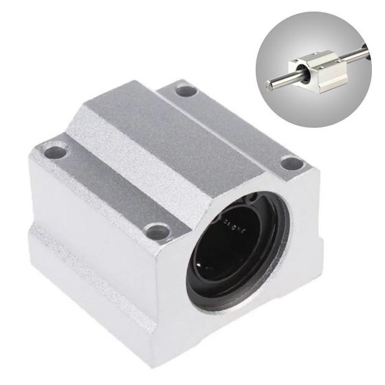 Pillow Block 20mm Fechado Scs20uu C/ Rolamento Linear 20mm - MULTI MARCAS - Rolamento de Carro ...