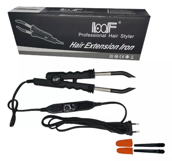 Pinça Para Mega Hair Queratina Loof Bivolt Reta Profissional Importada ...