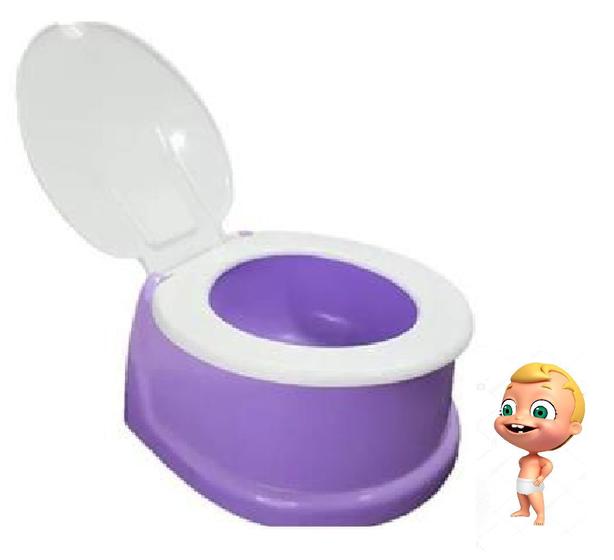 Pinico/Troninho infantil com Tampa Banheiro Didático Educativo Para o ...