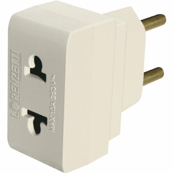 Pino Adaptador Benjamim Universal ABNT 2P 10A Cinza Pial Legrand ...