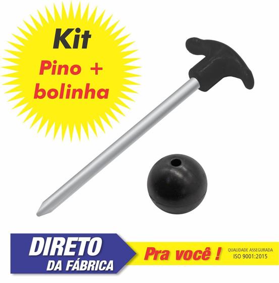 Pino de Carga T Simples Academia + Bolinha 1. 1/2 - UNIMEC COMPONENTES ...