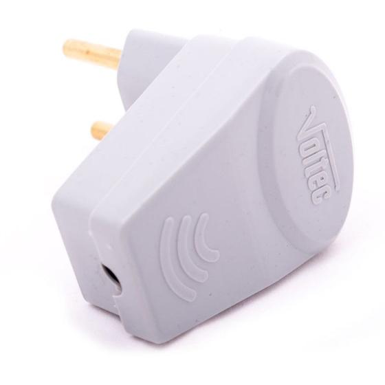 Pino de Tomada 20a Macho Maciço 90 Graus 2 Pinos Grosso Prensa Cabo 2P ...