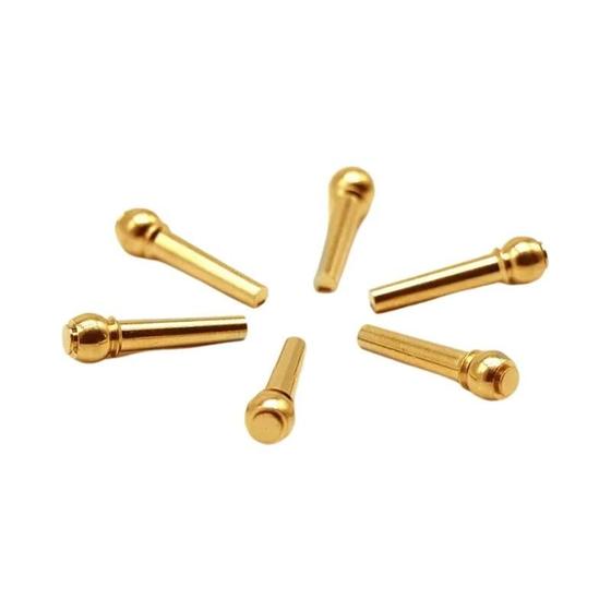Pinos De Ponte De Guitarra Acústica, 6 Pacotes De Latão, Cone Fixo ...