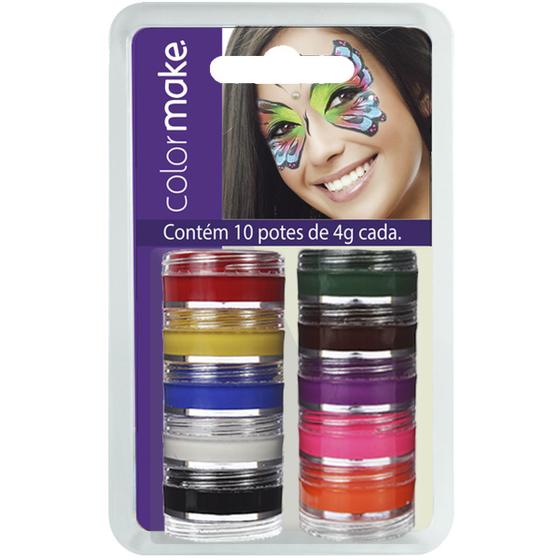 Pintura Facial Cremosa 10 Cores - Colormake - Tinta para Rosto ...