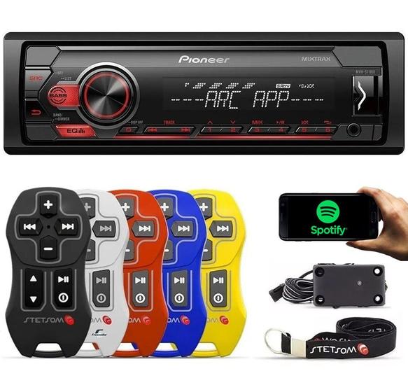 Pioneer Aparelho Som Mvh-s118ui Usb Mixtrax + Controle Stetsom SX2 200 ...