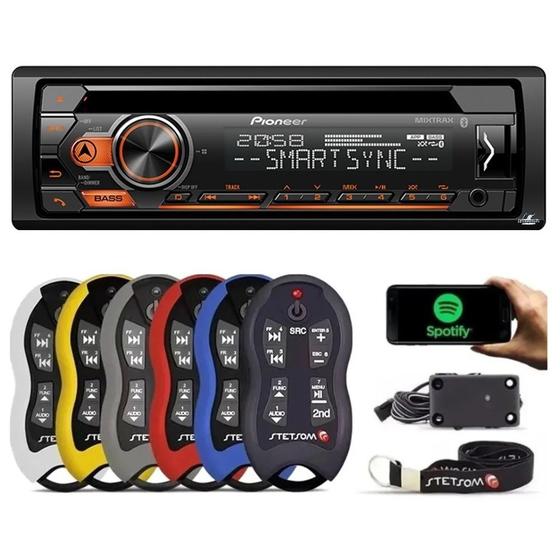 Pioneer Toca Cd Deh-s4280bt Bluetooth Comando Volante + Controle ...