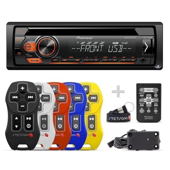 Pioneer Toca Cd Player Deh-s1280ub Mixtrax Usb + Controle Stetsom Longa ...