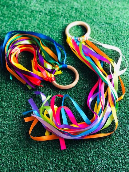 Pipa De Mão Waldorf Argola De Fitas Montessori - Alfabetização Colorida ...