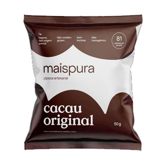 Pipoca Artesanal Mais Pura Sabor Cacau Original 50g - Alimentos ...