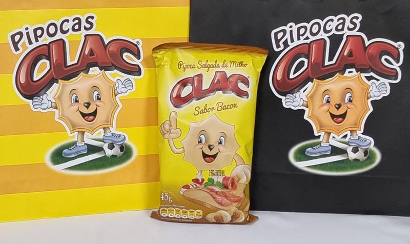 Pipoca Clac salgada - Bacon - 10x45g - Pipocas Clac - Alimentos ...