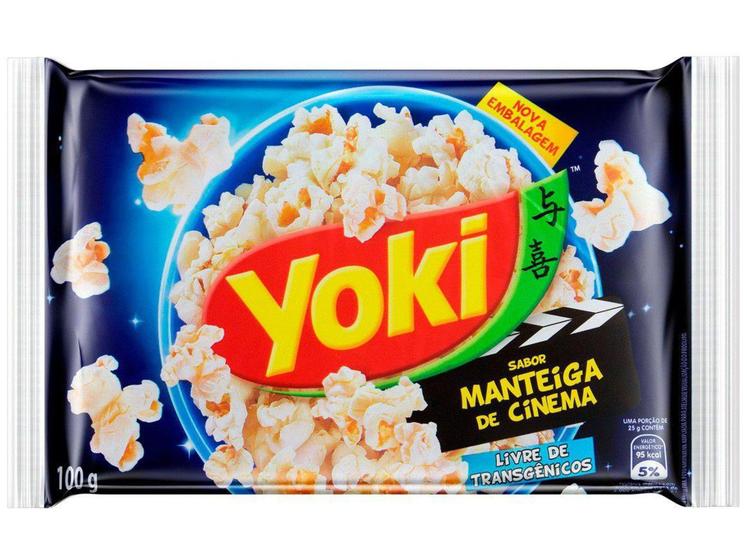 Pipoca de Micro-ondas Yoki Manteiga de Cinema - 100g - Pipoca de Micro ...