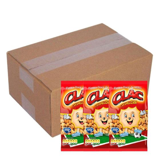 Pipoca Doce Caramelizada 100g c/10 - Clac - Pipoca Doce - Magazine Luiza