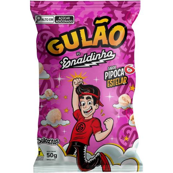 Pipoca Doce Gulozitos Gulão do Enaldinho Sabor Pipoca Estelar 50g ...